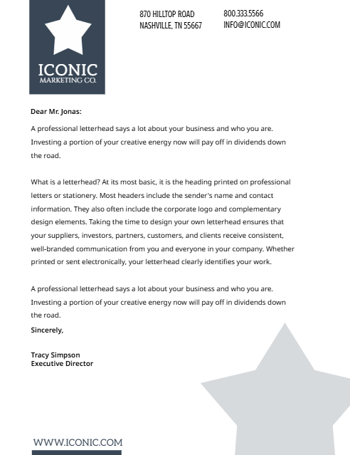 Nonprofit Letterhead Template and Design Ideas